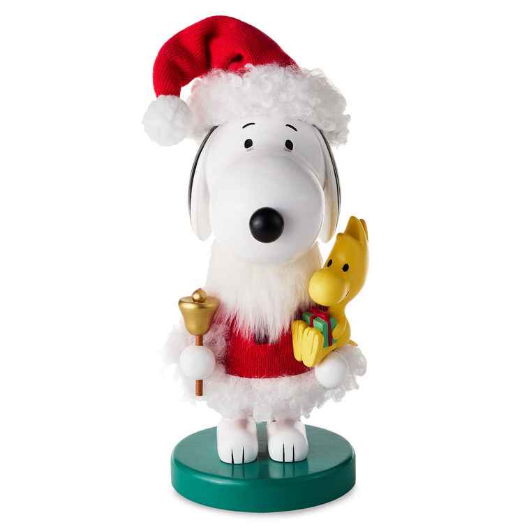 Peanuts® Bell-Ringing Santa Snoopy Nutcracker Figurine, 10" by Hallmark ...
